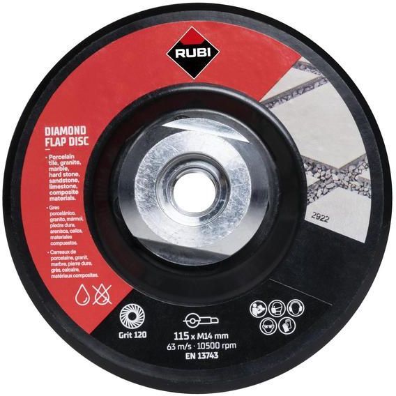 Tarcza diamentowa Tarcza diam. FLAP DISC 115MM 100/120 32927 RUBI 32927 ...