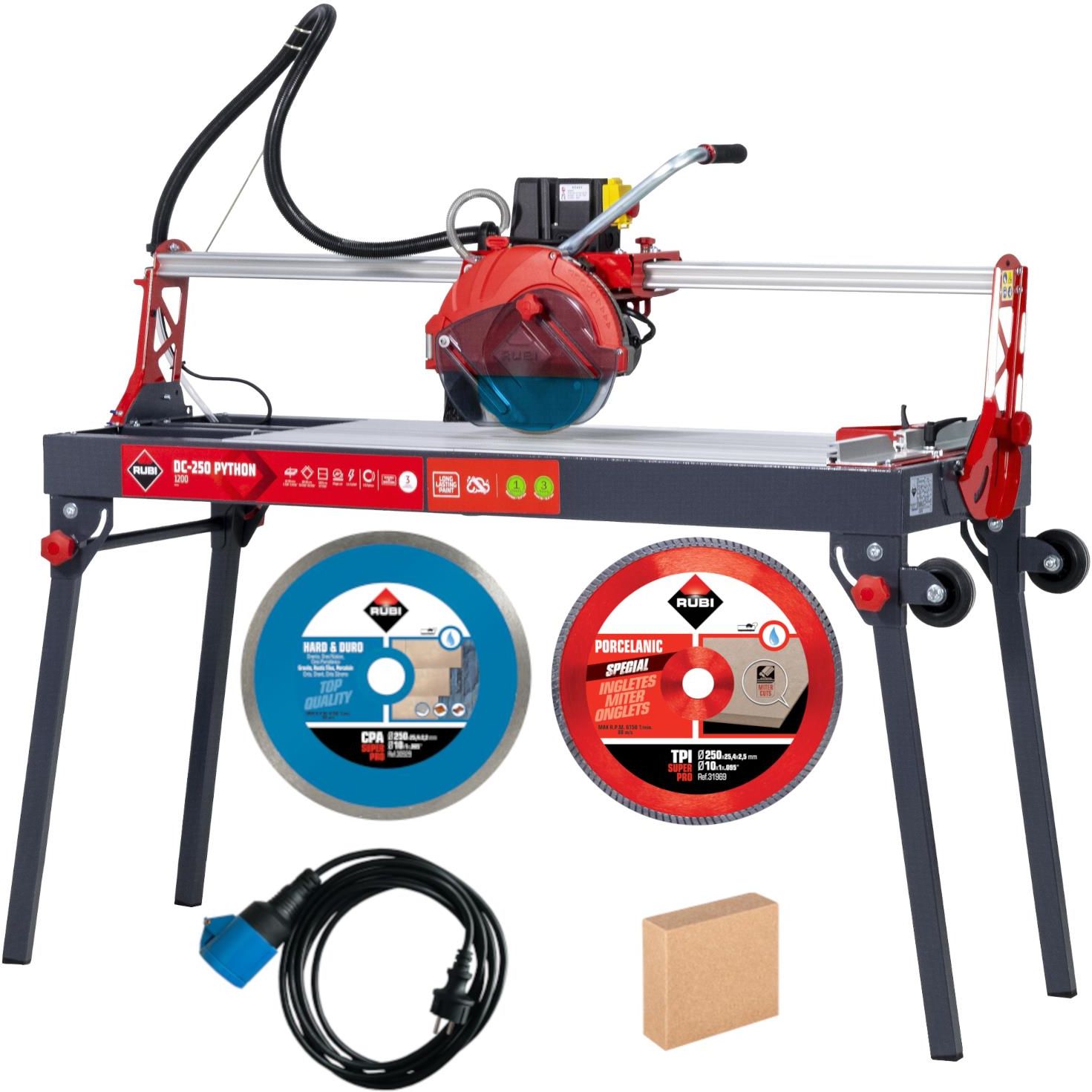 RUBI 56949 Przecinarka elektryczna DC-250 Python 1200 + Tarcza 250mm ...