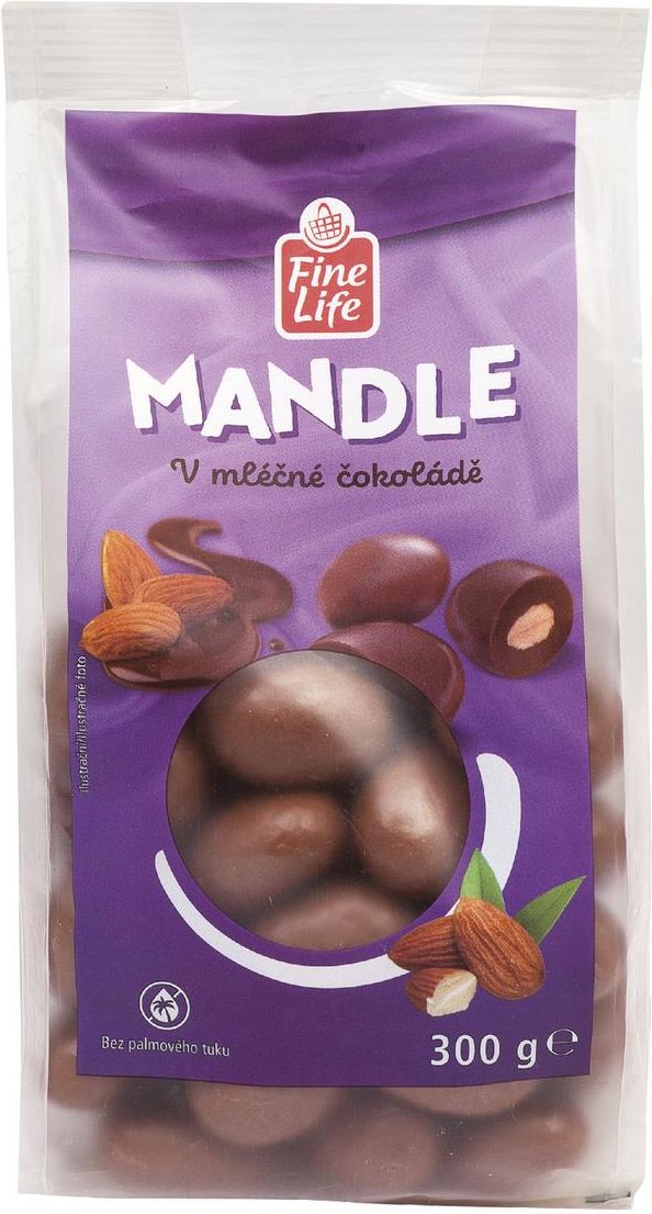 Fine Life Migdały W Mlecznej Czekoladzie 300g - Ceny i opinie - Ceneo.pl
