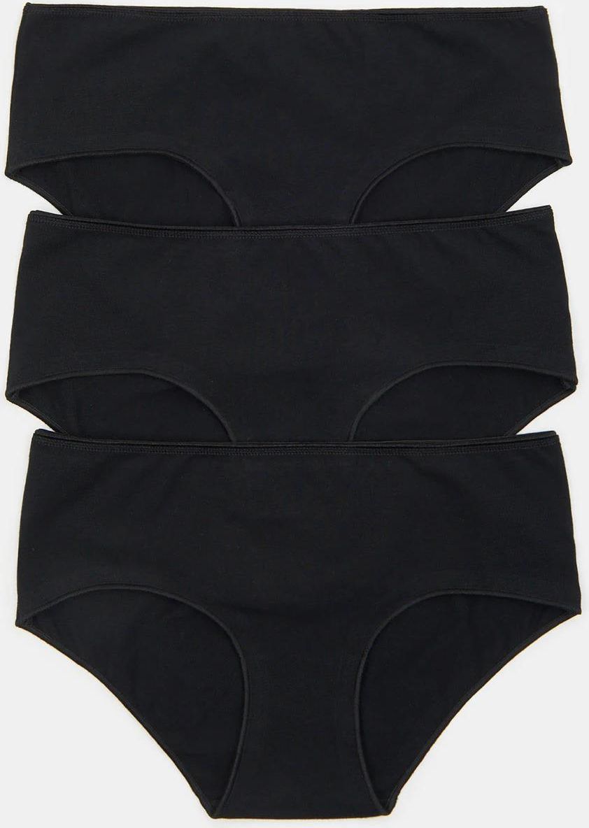 Sinsay - Majtki bawełniane hipster 3 pack - Czarny - Ceny i opinie - Ceneo.pl
