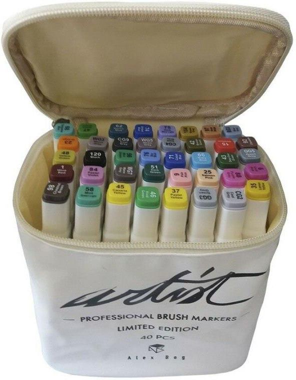 Alex Bog Zestaw Markerów Canvas Luxe Professional 40 Części ...