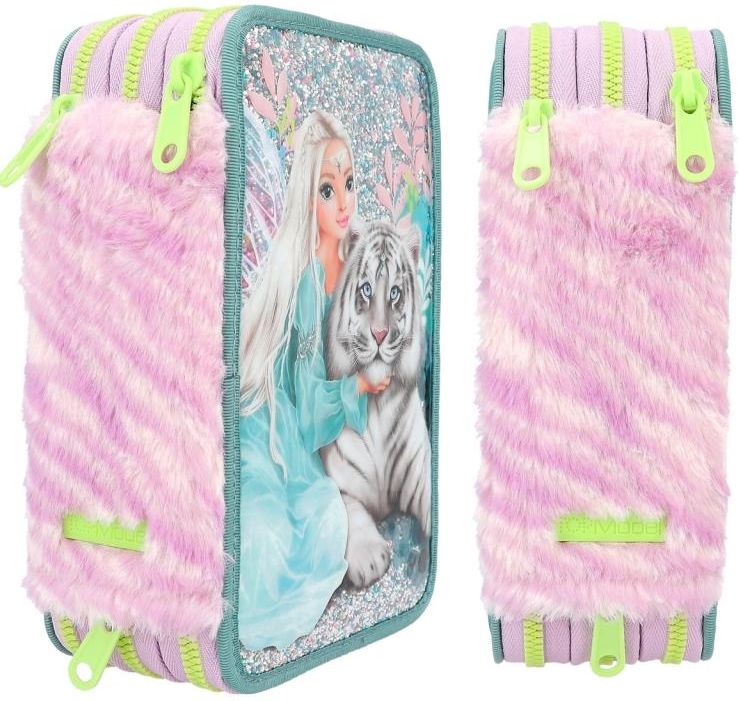 Piórnik potrójny z wyposażeniem Fantasy Tiger 12494 Top Model - Ceny i ...