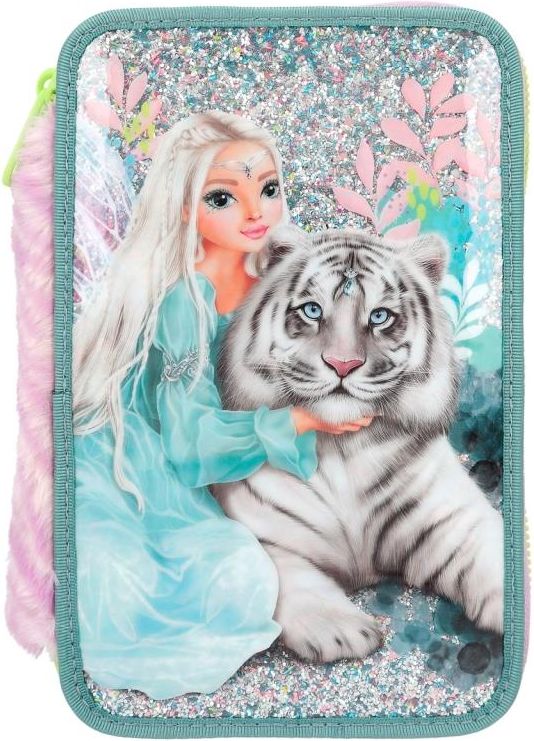 Piórnik potrójny z wyposażeniem Fantasy Tiger 12494 Top Model - Ceny i ...