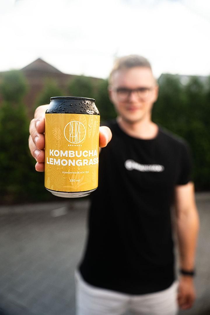 Brainmax Pure Kombucha Trawa Cytrynowa 330ml - Ceny i opinie - Ceneo.pl