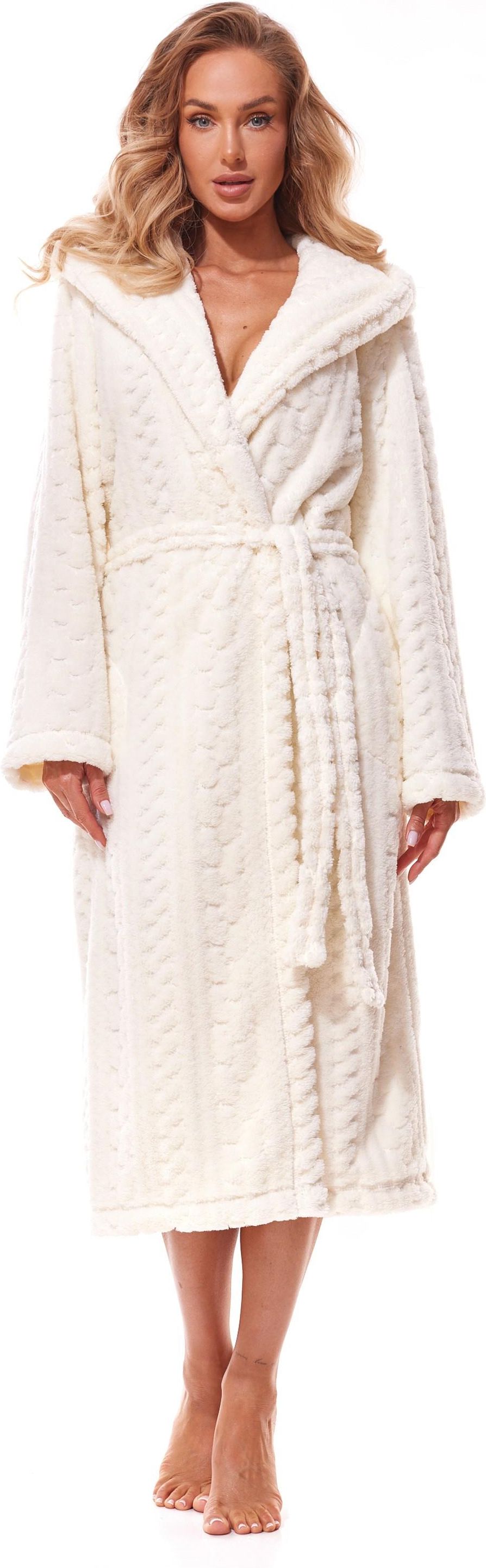 Szlafrok Swet Long 2309 Ecru : Kolor - Ecru, Rozmiar - XL - Ceny i ...