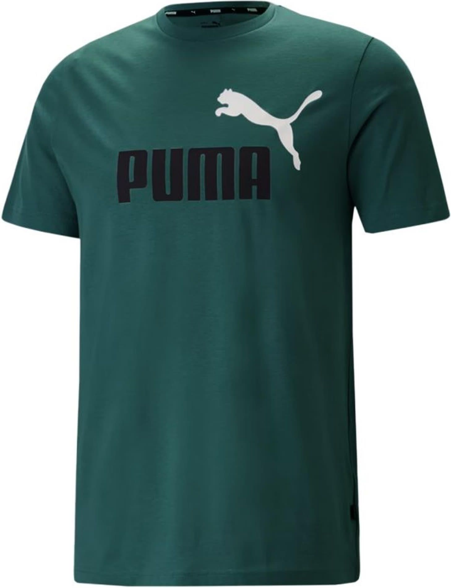 Koszulka Puma Ess+ 2 Col Logo Tee M 586759 (kolor Zielony, rozmiar 2XL ...