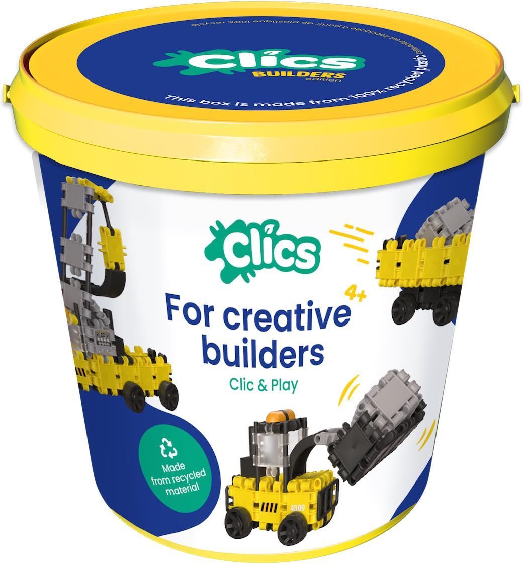 Clics Toys Klocki Wiaderko 5 W 1 123 Elementy Maszyny Budowlane Cb199 ...