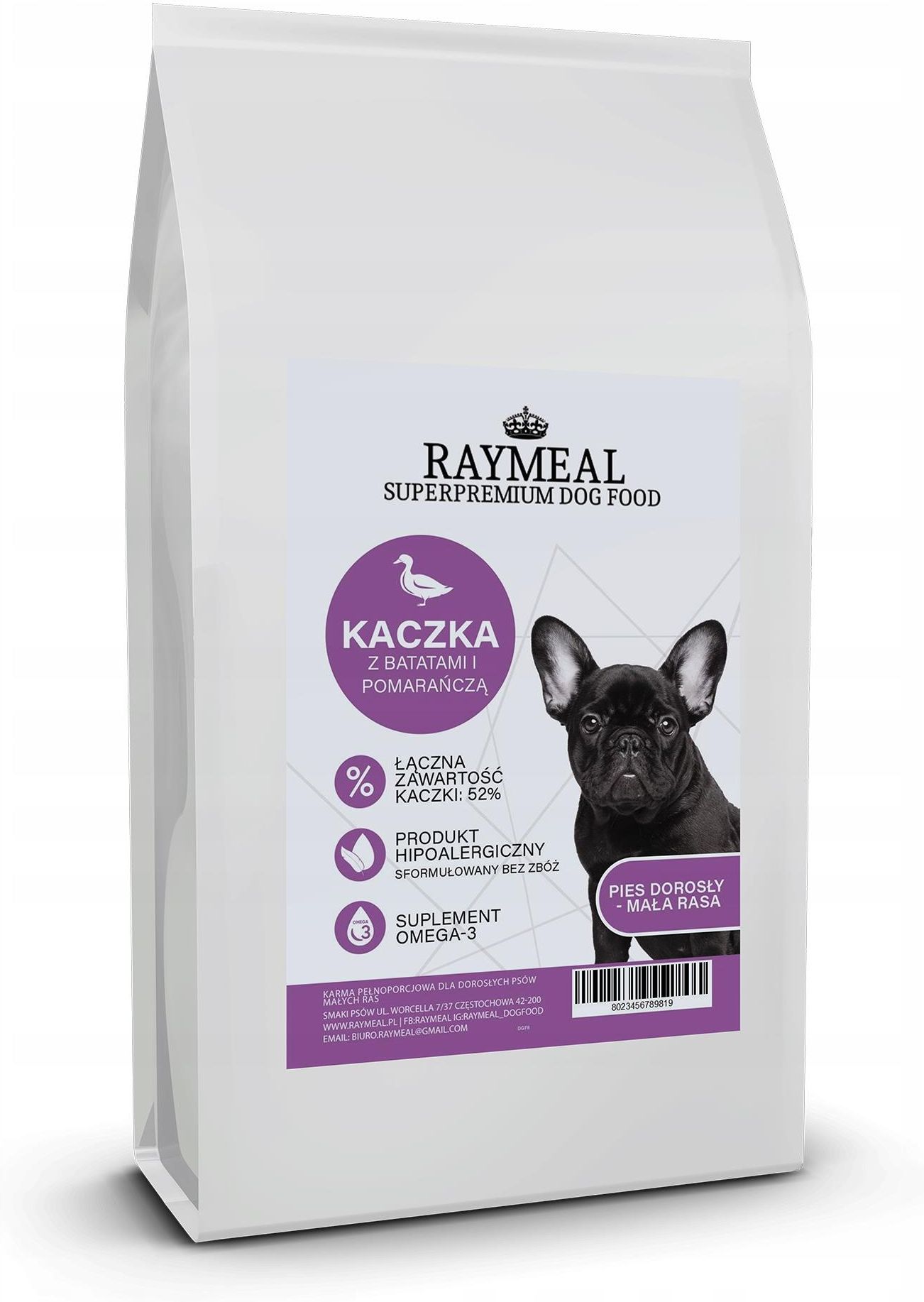 Karma Raymeal Kaczka Z Batatami I Pomarańczą Mała Rasa 6KG - Ceny i ...