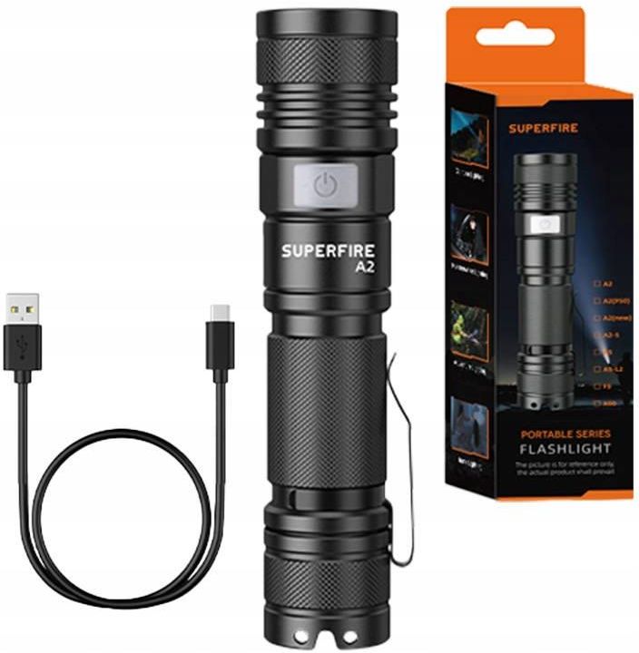 Latarka Supfire Superfire A2 650Lm Usb - Ceny i opinie - Ceneo.pl