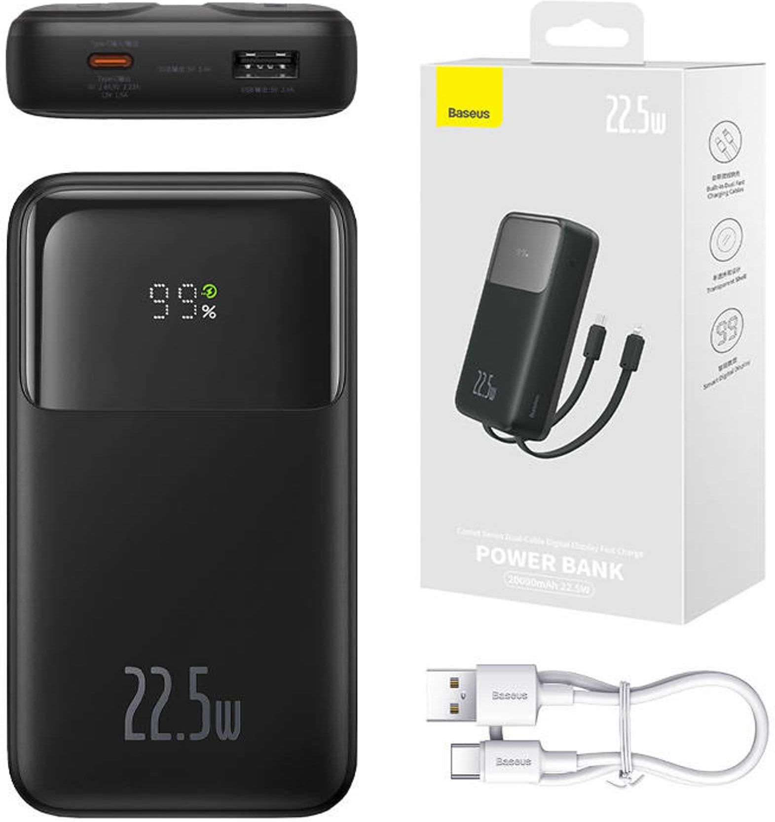 Powerbank Baseus Comet 20000mAh 22.5W Czarny - Opinie i ceny na Ceneo.pl