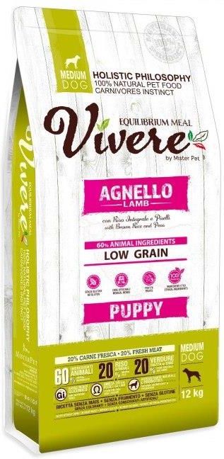 Karma Vivere Dog Low Grain Medium Puppy Lamb 3Kg - Ceny i opinie - Ceneo.pl