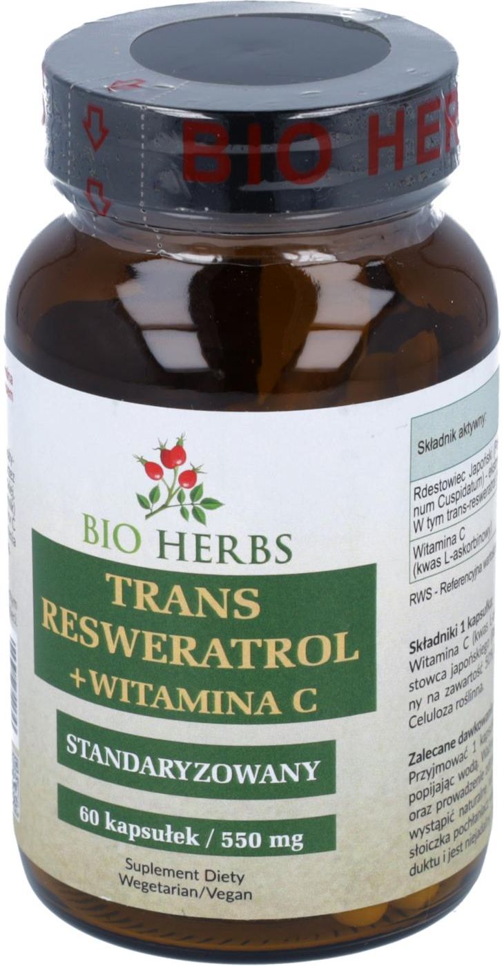 Bio Herbs Trans Resweratrol Z Witaminą C Wsparcie Układu Krążenia ...