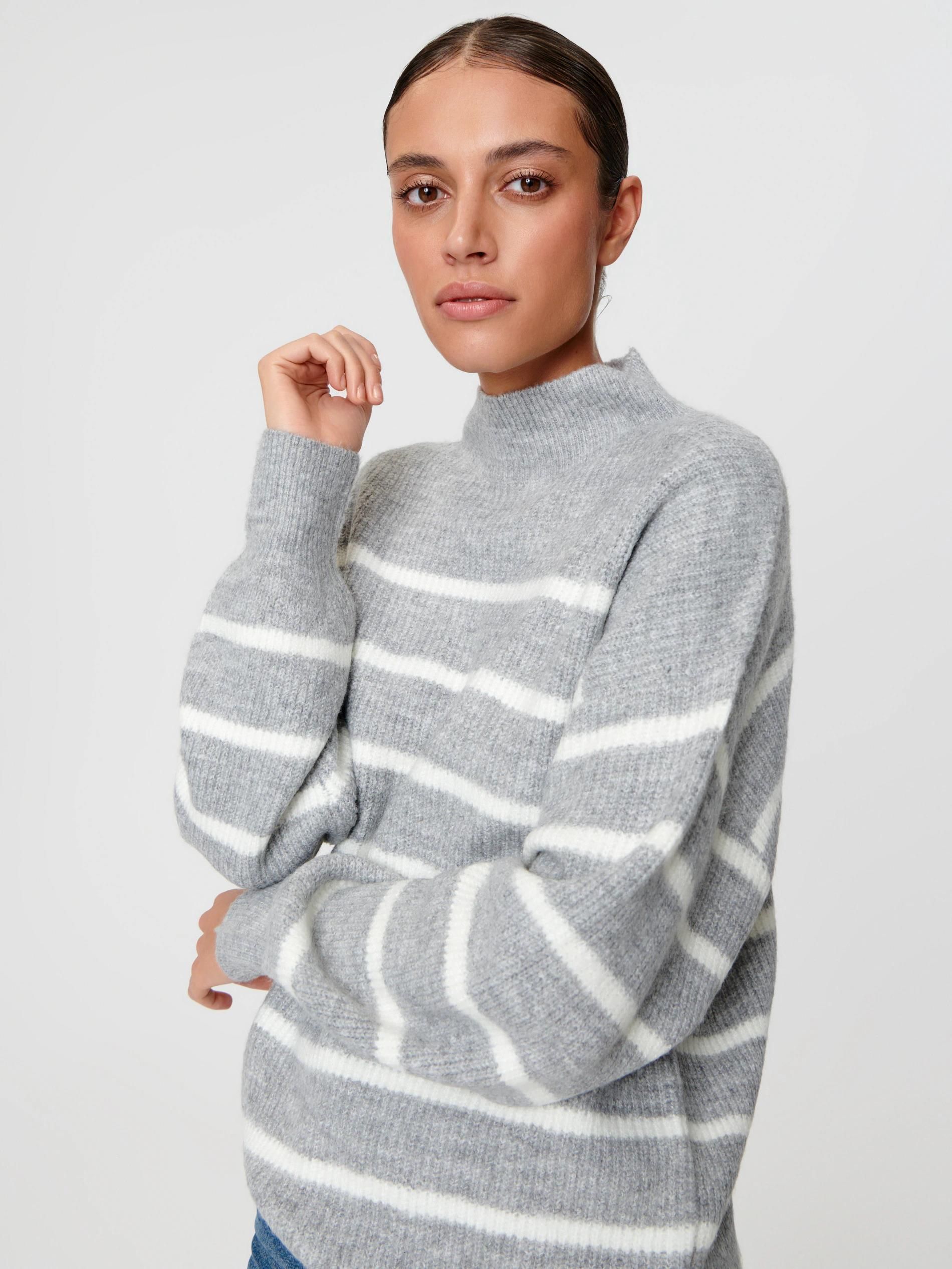 Sinsay - Sweter w paski - Szary - Ceny i opinie - Ceneo.pl