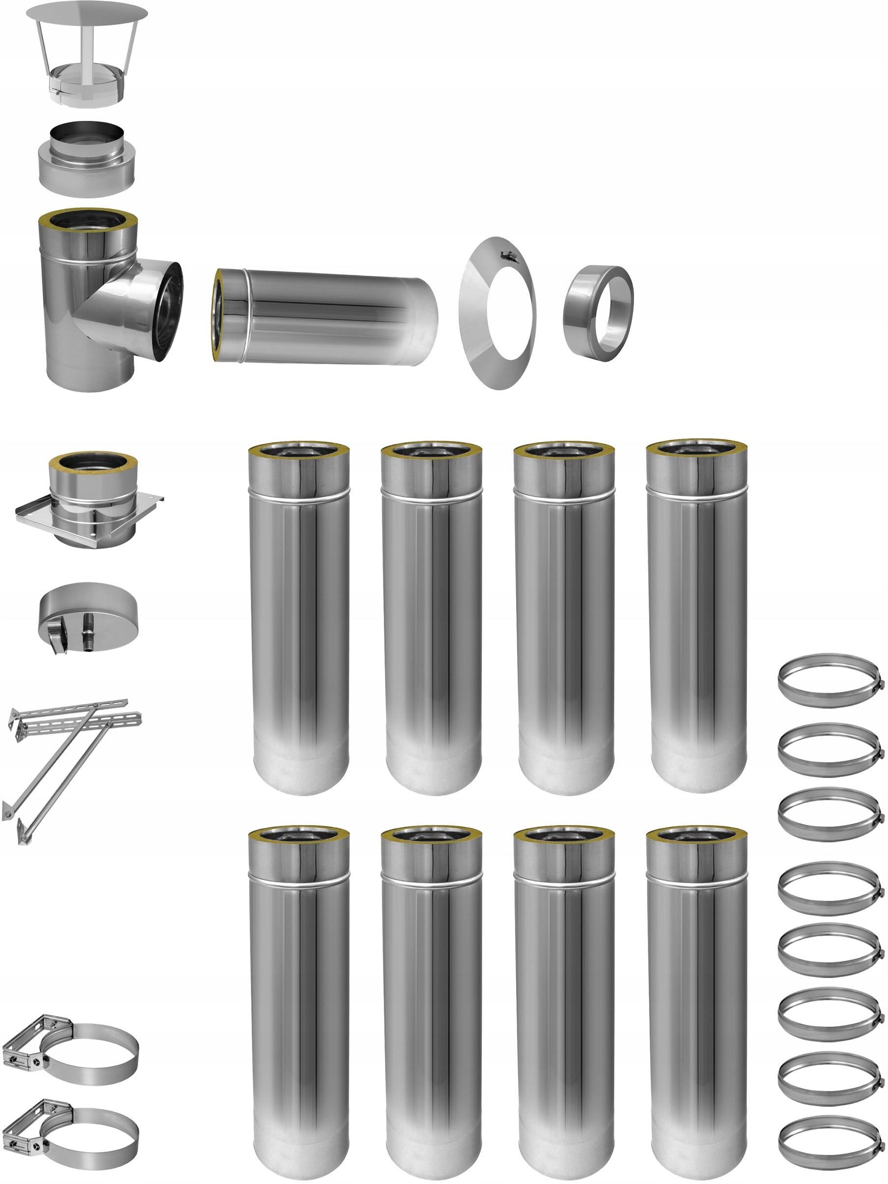 System kominkowy Tecnovis Gmbh Komin Izolowany 130/180 8Mb 0,8 Dwuścienny Węgiel - Opinie i ceny ...