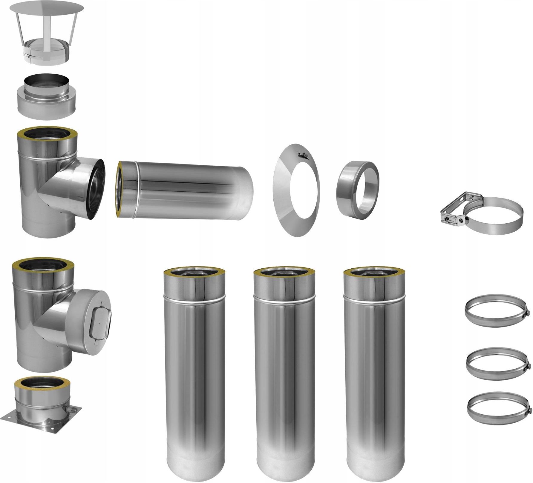 System kominkowy Tecnovis Gmbh Komin Izolowany 160/210 3Mb Dwuścienny Z Wyczystką - Opinie i ...