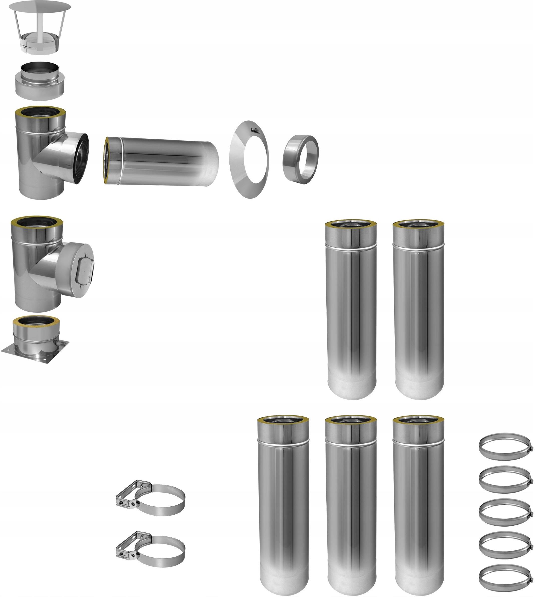 System kominkowy Tecnovis Gmbh Komin Izolowany 160/210 5Mb Dwuścienny Z Wyczystką - Opinie i ...