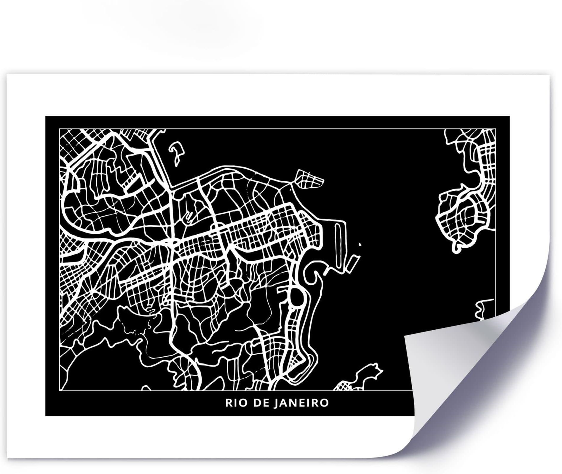 Plakat Plan Miasta Rio De Janeiro (Rozmiar 60X40) 528453 - Opinie i ...