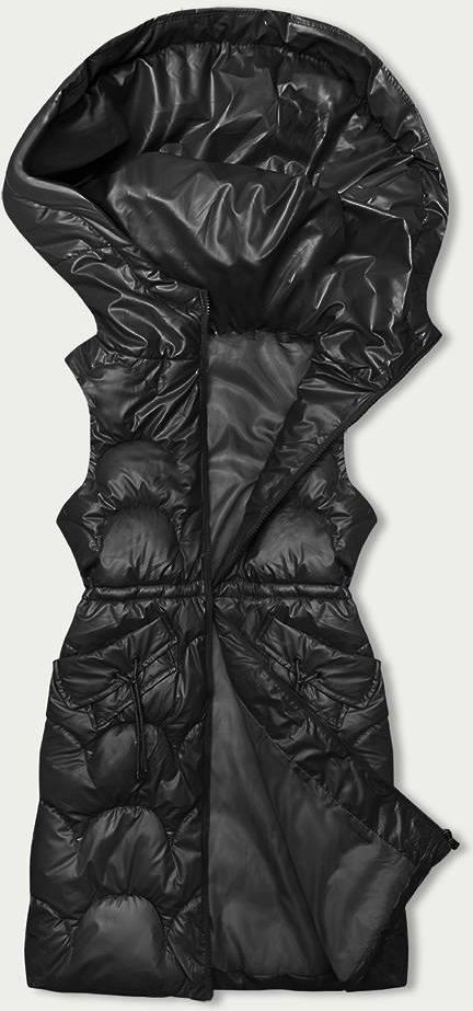 TALIOWANA KAMIZELKA Z KAPTUREM CZARNA (B8173-1) - Ceny i opinie - Ceneo.pl