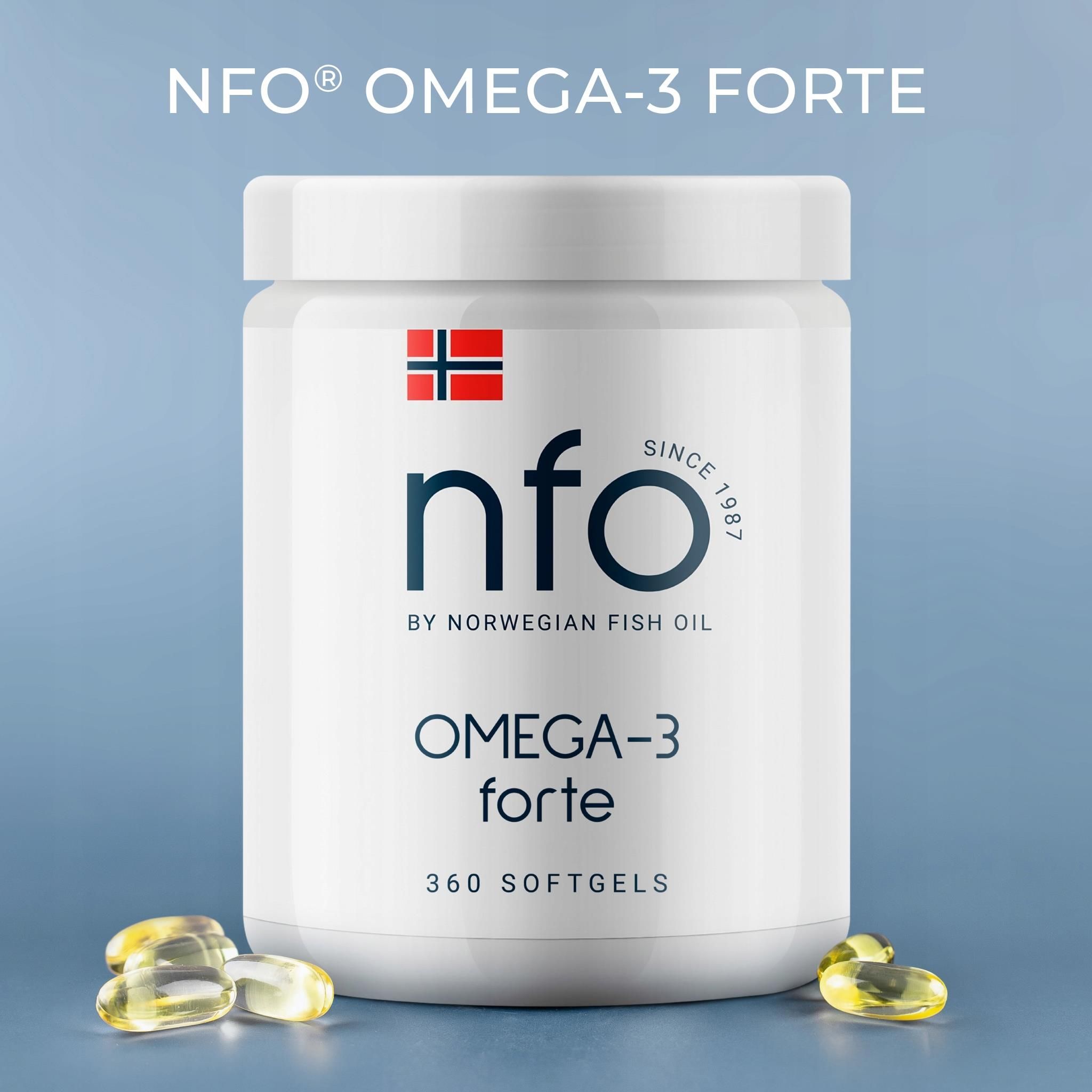 Norwegian Fish Oil As Nfo Omega 3 Forte Big Box 360Kaps. - Opinie i ...
