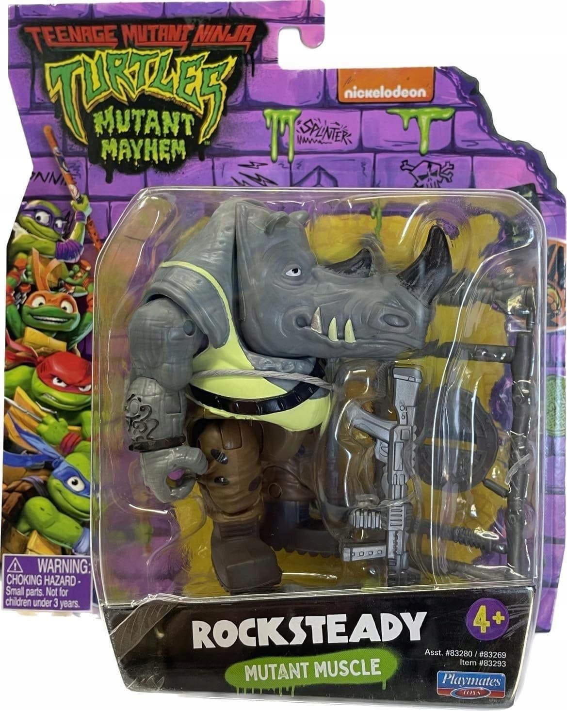 Playmates Toys Wojownicze Żółwie Ninja Figurka Rocksteady 11Cm - Ceny i ...