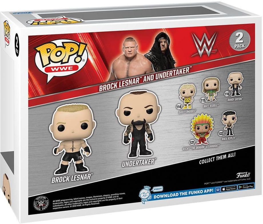 Funko Wwe Pop Vinyl Figures 2 Pack Lesnar Undertaker 9Cm - Ceny i ...