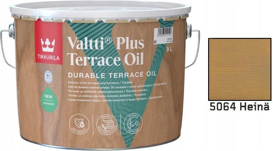 Tikkurila Valtti Plus Terrace Oil 2,7L olej do drewna, kolor 5064 ...