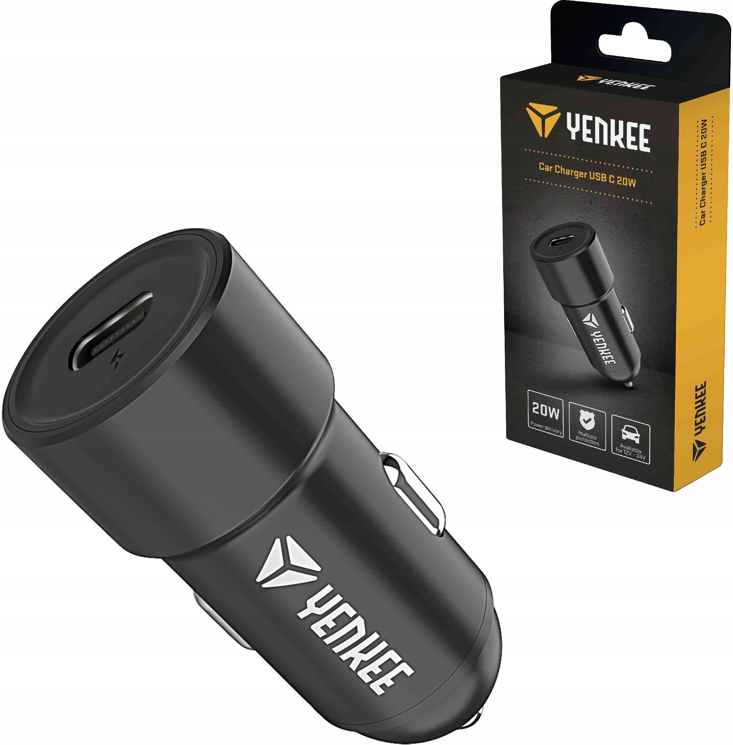 Ładowarka do telefonu Yenkee Ładowarka samochodowa USB C (YAC 2035) - Opinie i ceny na Ceneo.pl