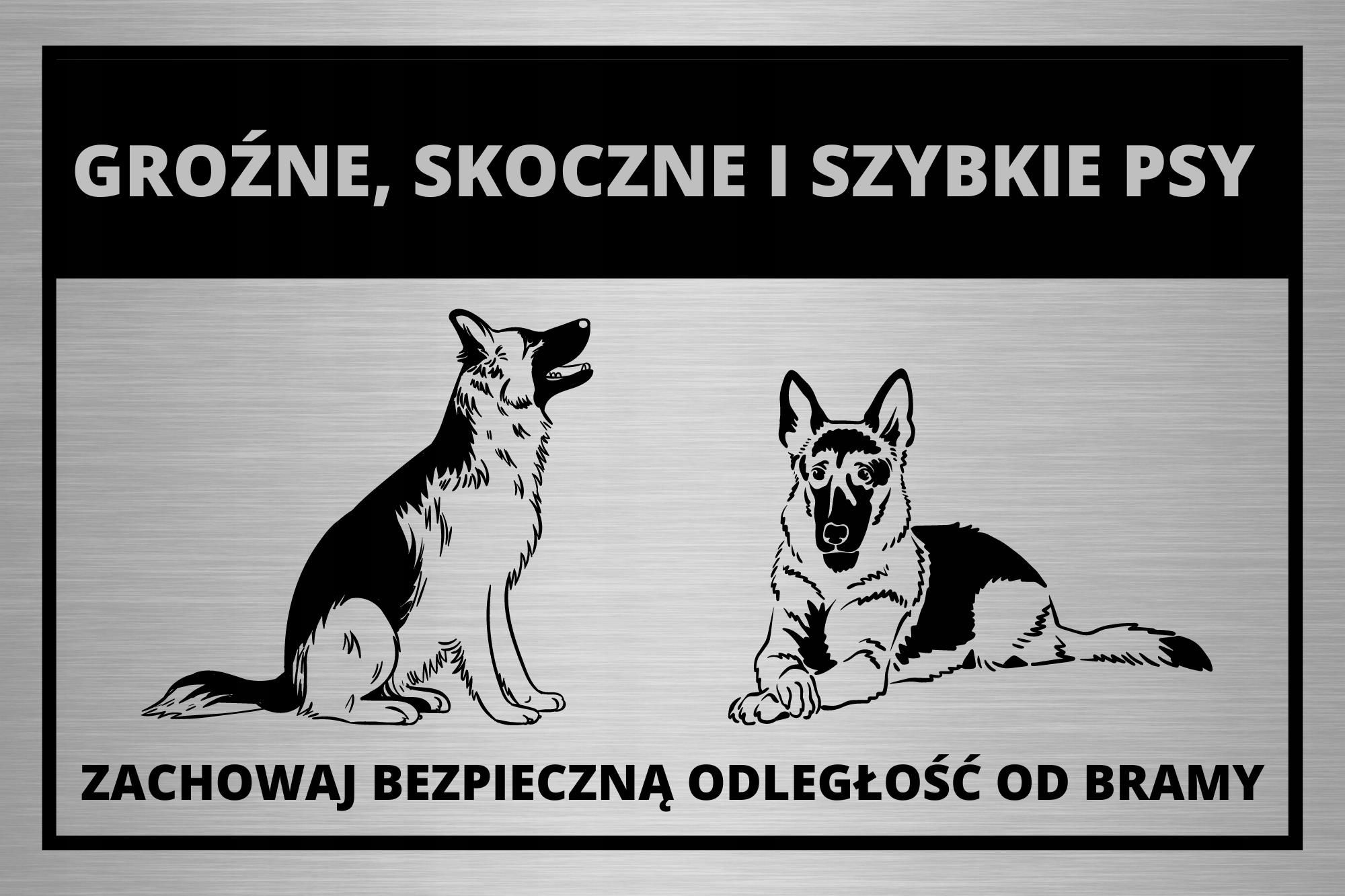 Tabliczka Uwaga Psy Aluminium Groźne - Ceny i opinie - Ceneo.pl