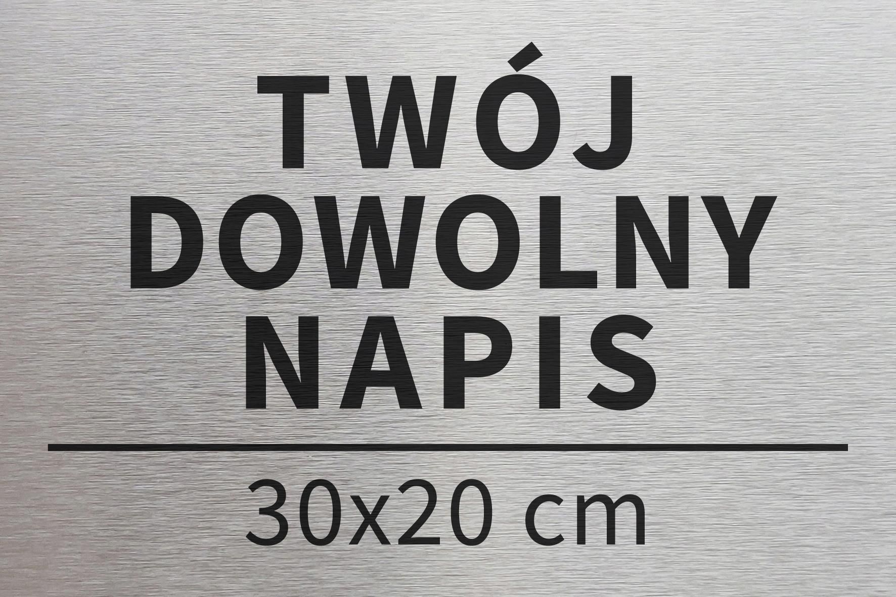 Tabliczka Informacyjna Twój Dowolny Napis 30X20cm - Ceny i opinie ...
