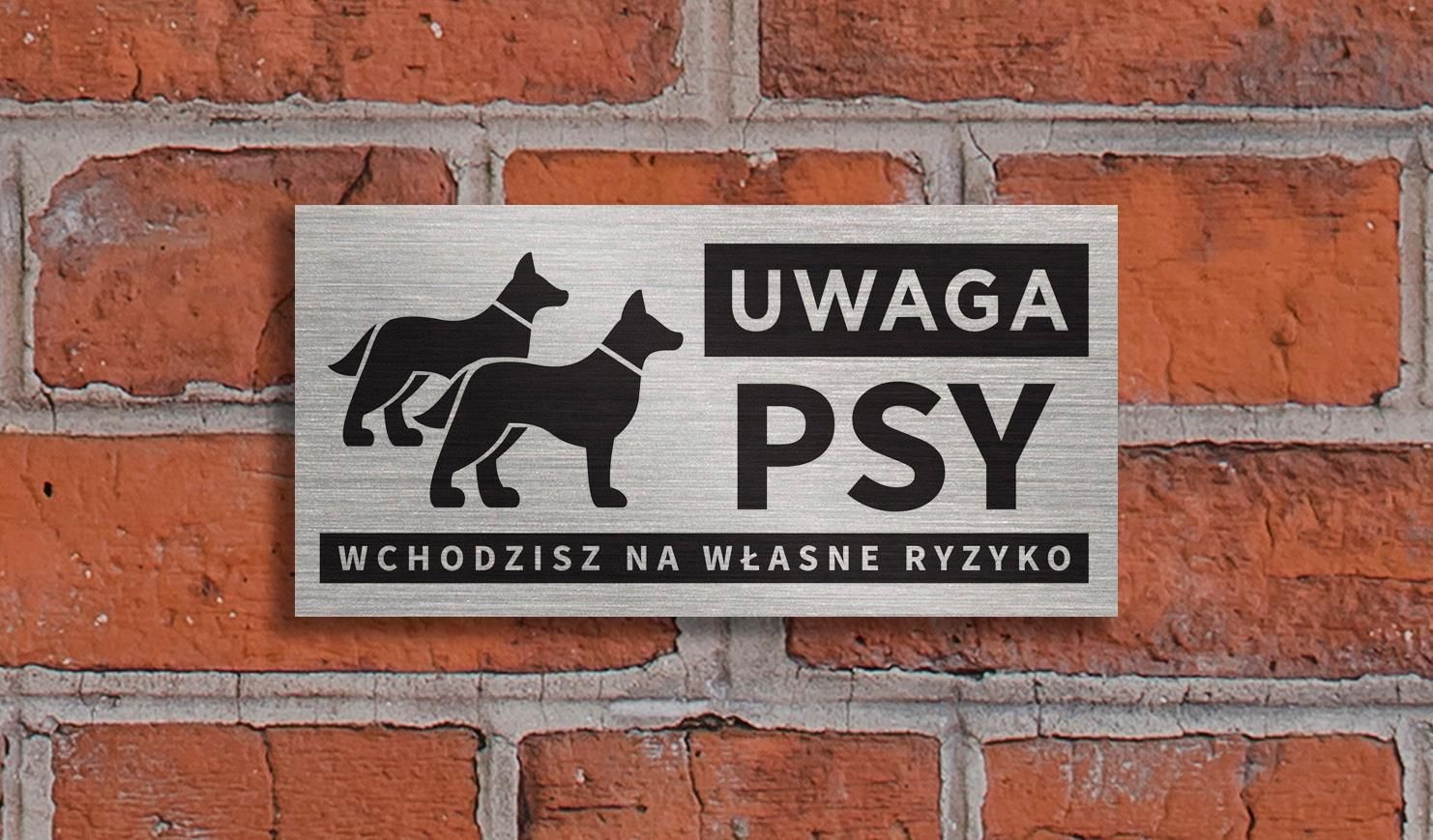 Tabliczka Uwaga Psy 20X10 - Ceny i opinie - Ceneo.pl