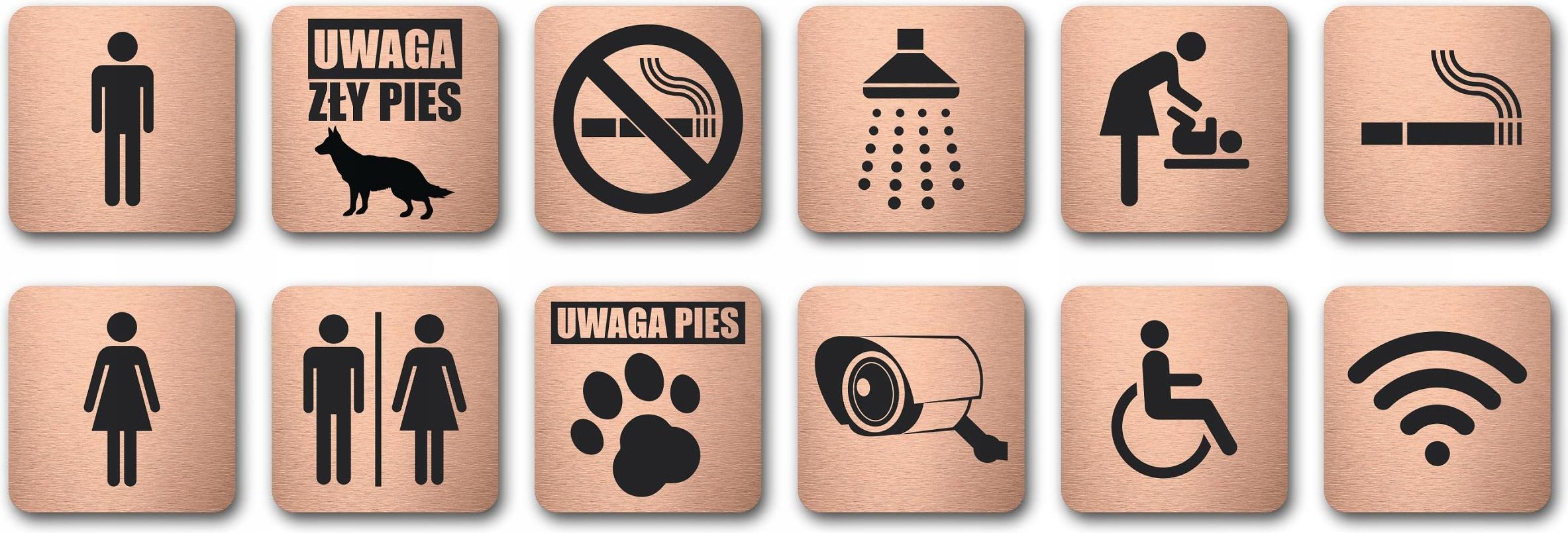 Tabliczka Piktogram Inwalida 10x10cm Aluminium - Ceny i opinie - Ceneo.pl