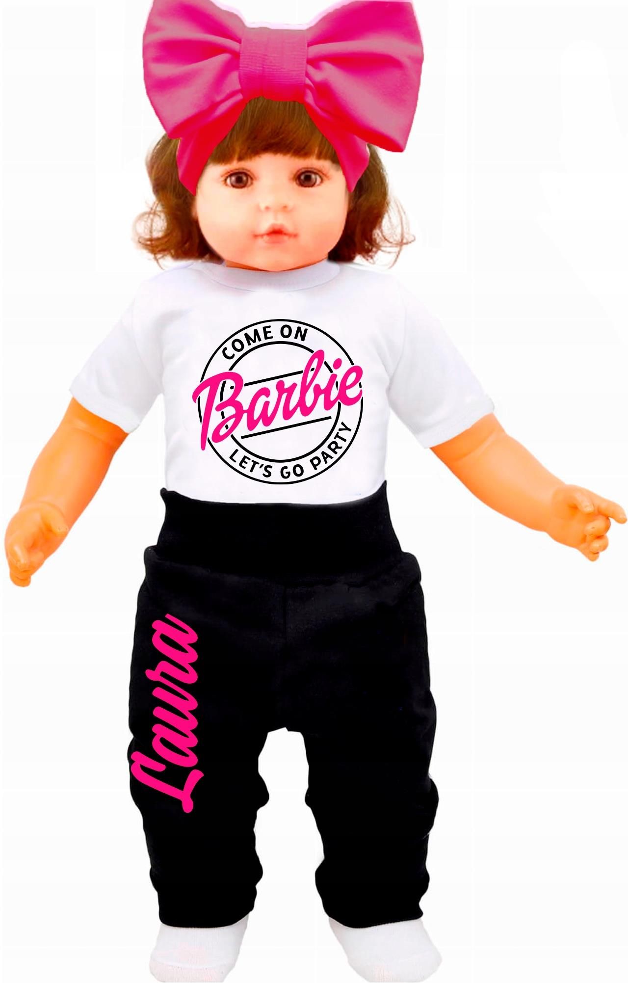 Komplet dziecięcy kr.rękaw Barbie HIT!Nowość! r 86 - Ceny i opinie ...