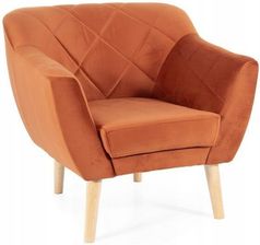 Signal Meble Fotel Karo Velvet Buk Cynamon Klasyczny Salon 32777 ...