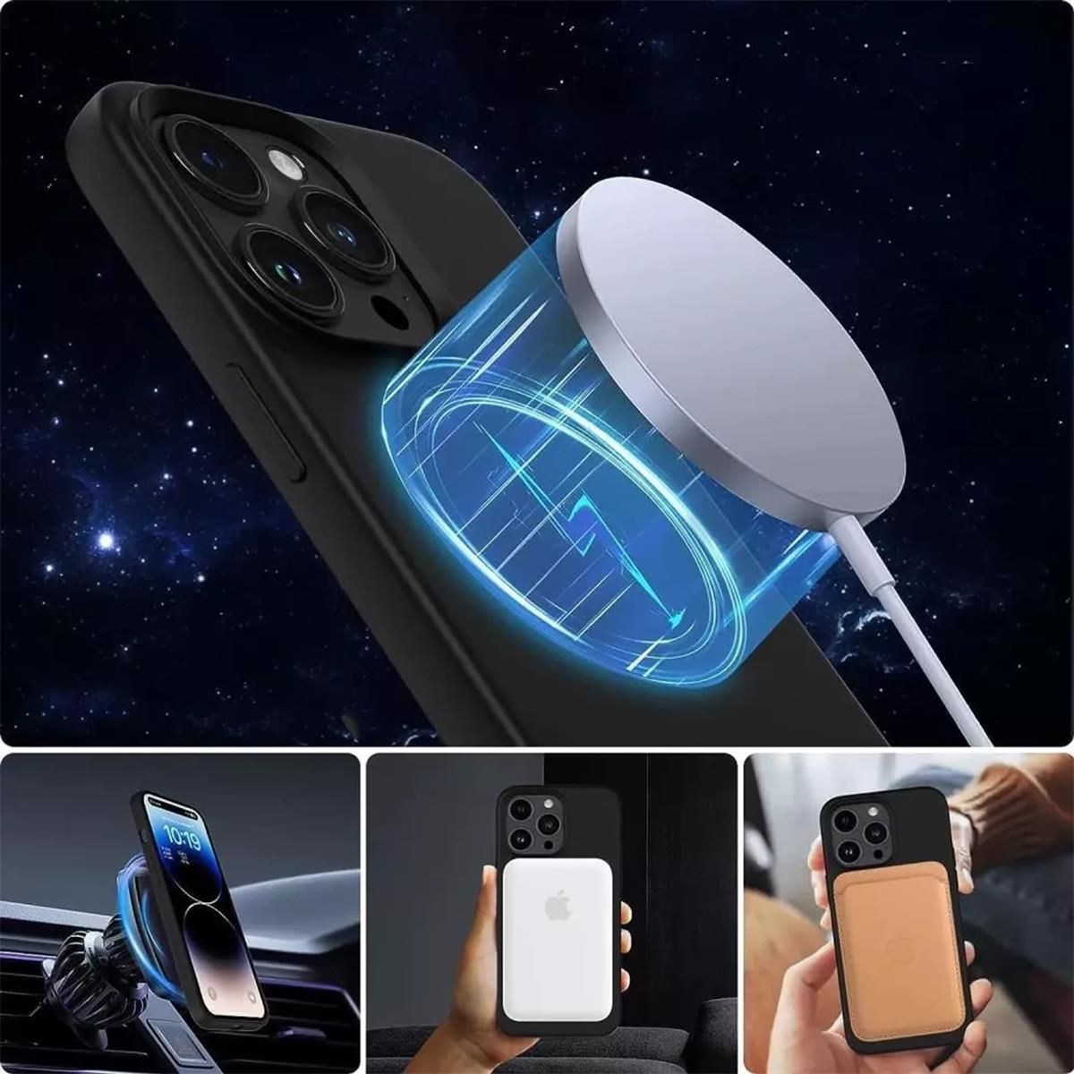 Techprotect Silicone Magsafe Iphone 7 8 Se 2020 2022 Black - Etui na ...