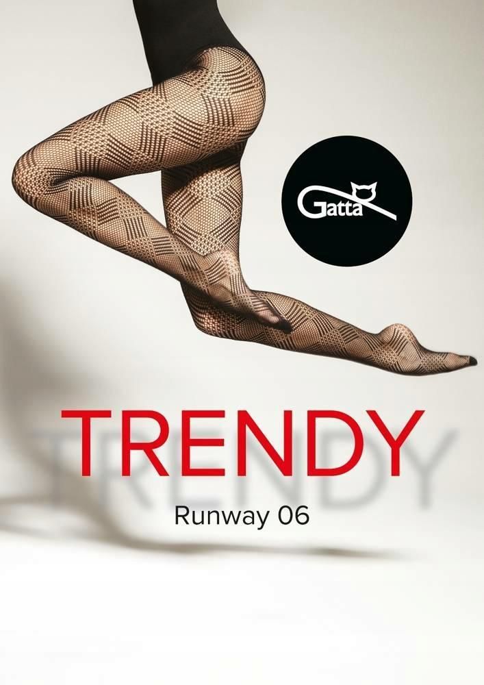 GATTA RUNWAY 06 Rajstopy kabaretki Nero / 1-2 - Ceny i opinie - Ceneo.pl