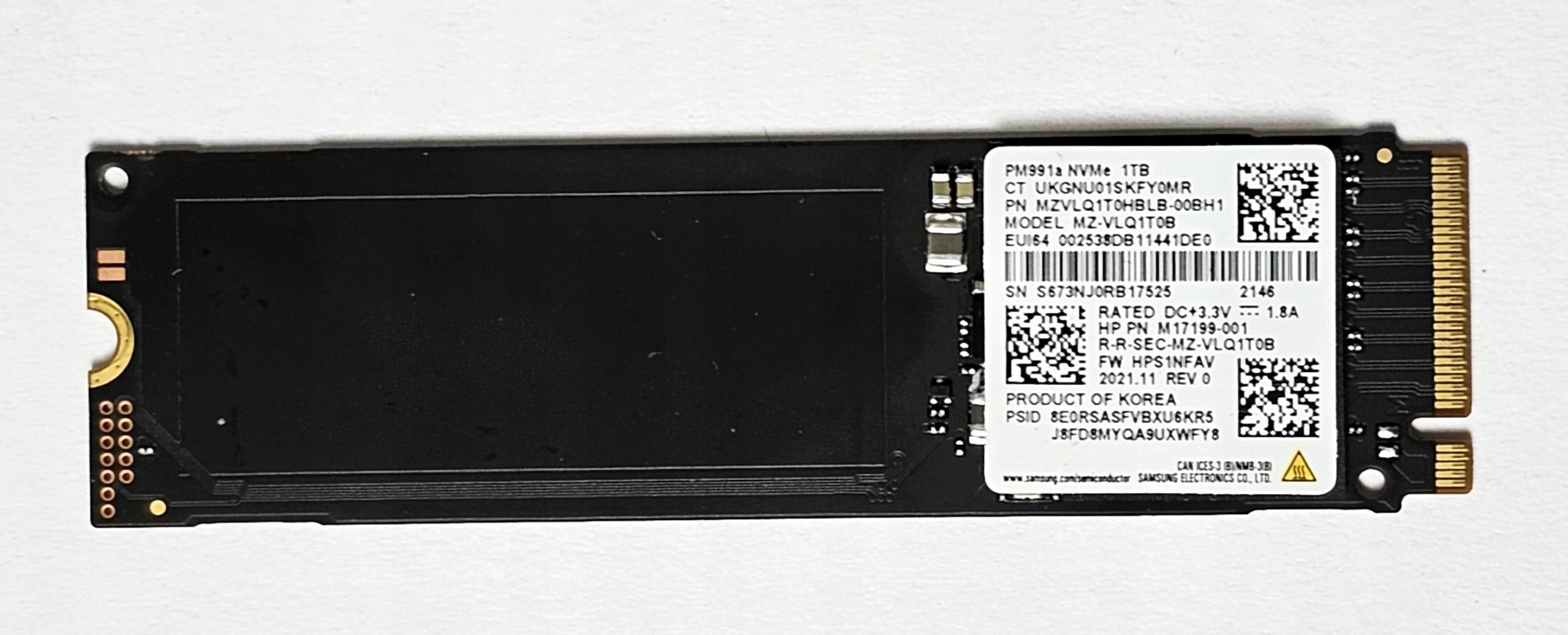Dysk SSD Hp Dysk Ssd 1TB NVMe m.2 2280 M17199-001 PM991 (M17199001 ...