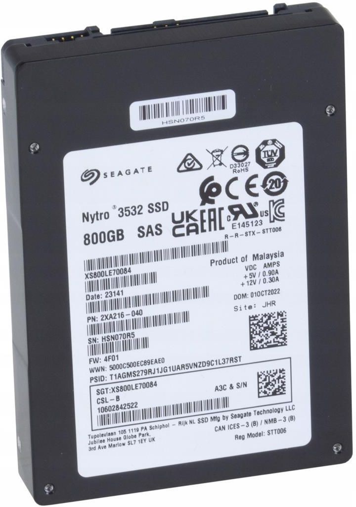 Dysk SSD Seagate Ssd Nytro 800GB Sas 2,5 3532 (XS800LE70084) - Opinie i ...