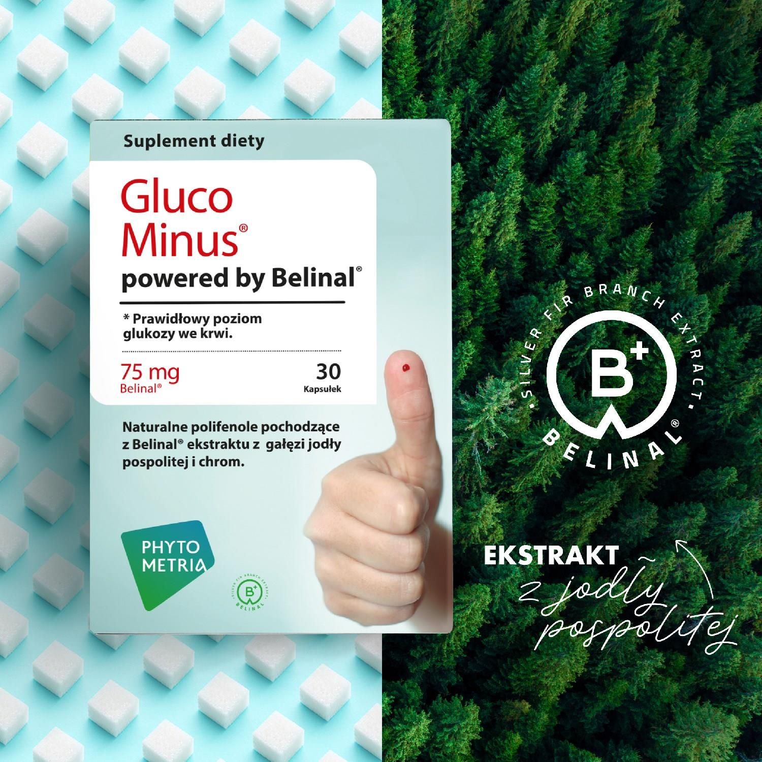 Gluco Minus Powered By Belinal 75 mg 30kaps. - Opinie i ceny na Ceneo.pl