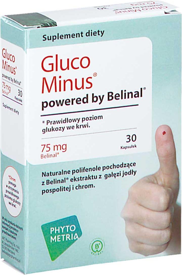 Gluco Minus powered by Belinal 75 mg 30 kapsułek - Opinie i ceny na Ceneo.pl