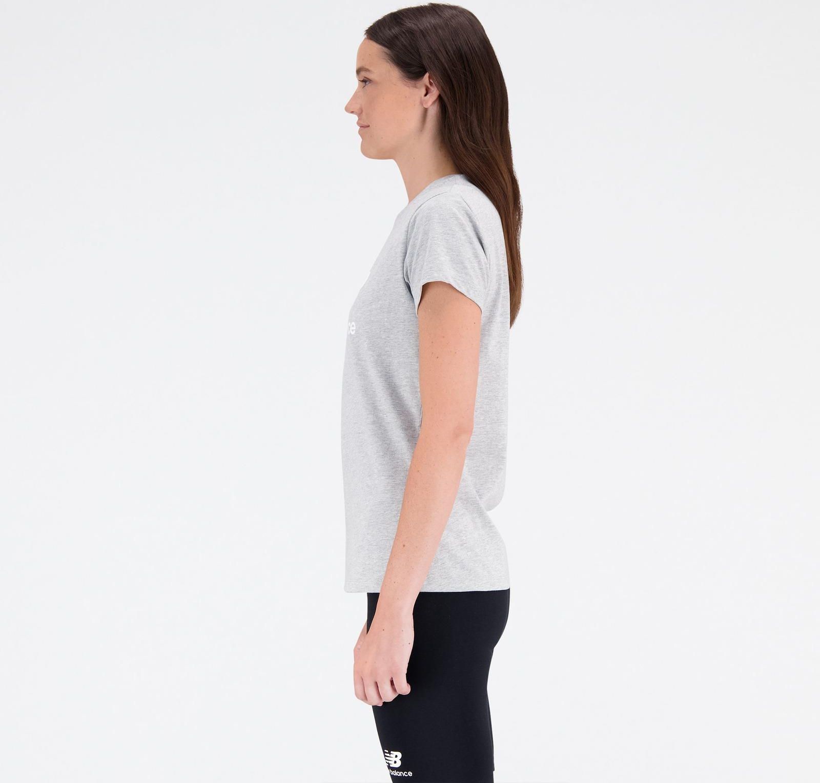 New Balance KOSZULKA ESSENTIALS STACKED LOGO WT31546AG - Ceny i opinie ...