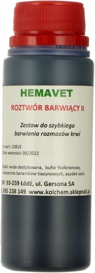 Drobne akcesoria medyczne Zestaw Barwników Hemavet 3x100ml - Ceny i ...