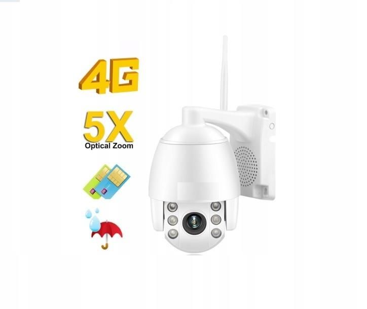 Kamera przemysłowa Kamera Lte Obrotowa 3G 4G Internet Z Karty Sim Gsm ...