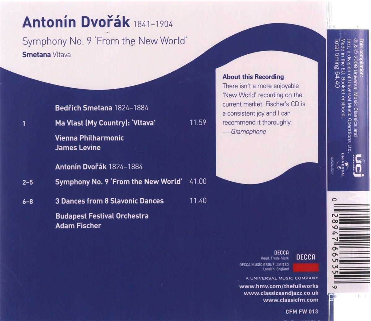 Płyta kompaktowa Dvorak - Symphony No. 9 From The New World (CD) - Ceny ...