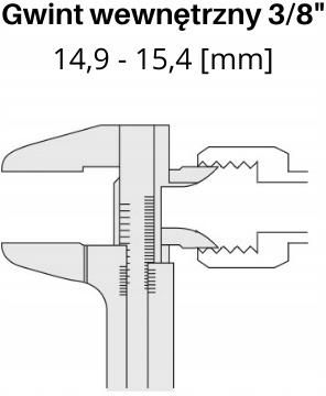 Gaz-But Redukcja Obrotowa Gw 3/8 LewyxGz 1/2 Prawy Gwint ID0701 ...