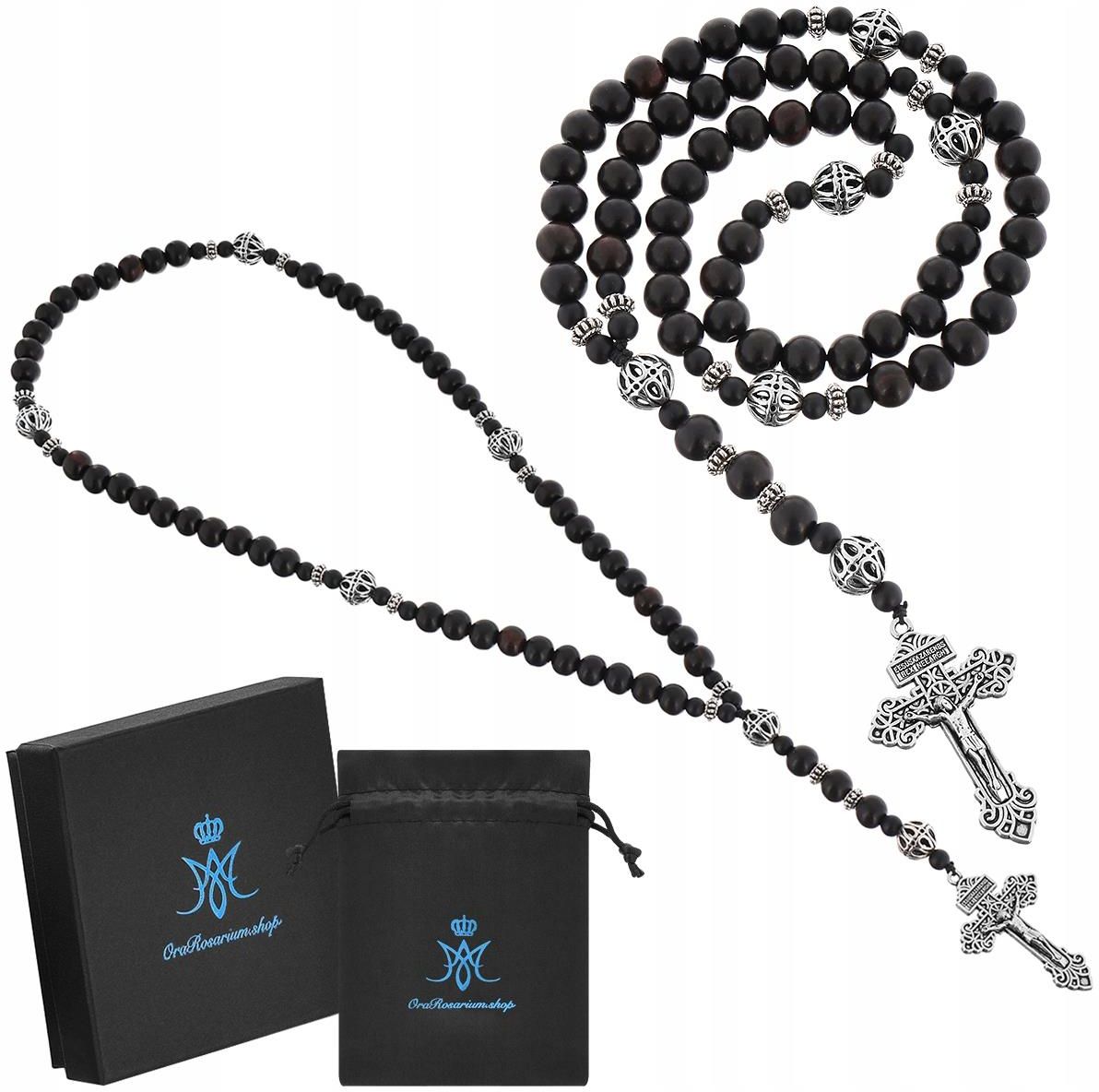 Różaniec Handmade Heban Metal Piękny Worek - Ceny i opinie - Ceneo.pl