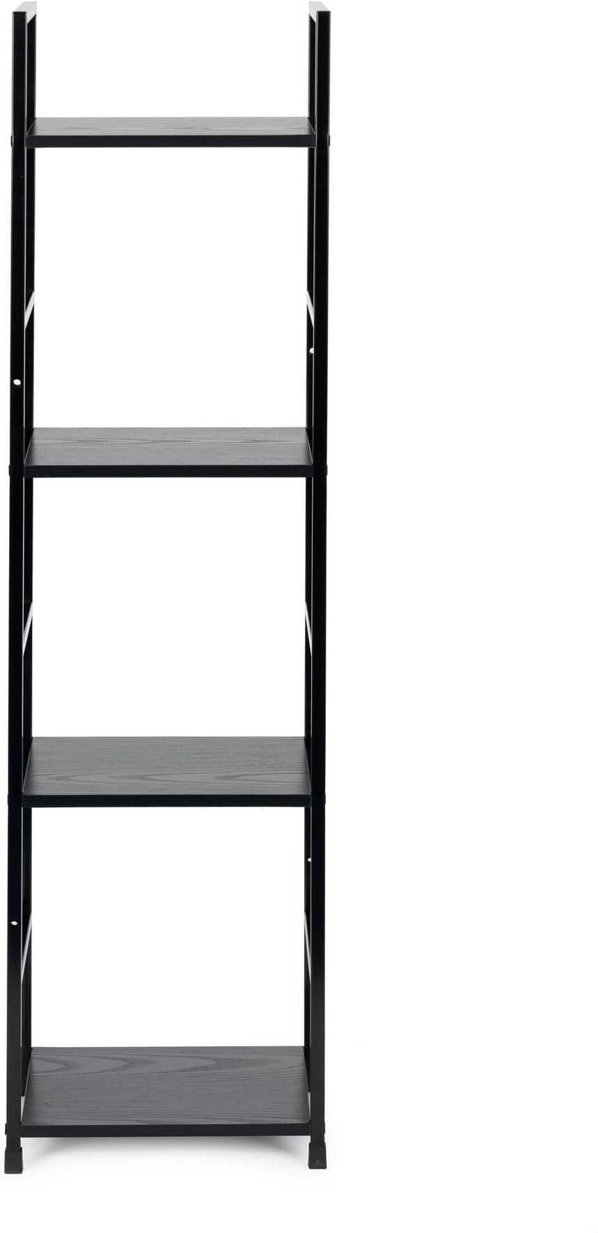 Modern Home Regał Drewniany Nowoczesny Metalowa Rama Loft 4 Półki ...