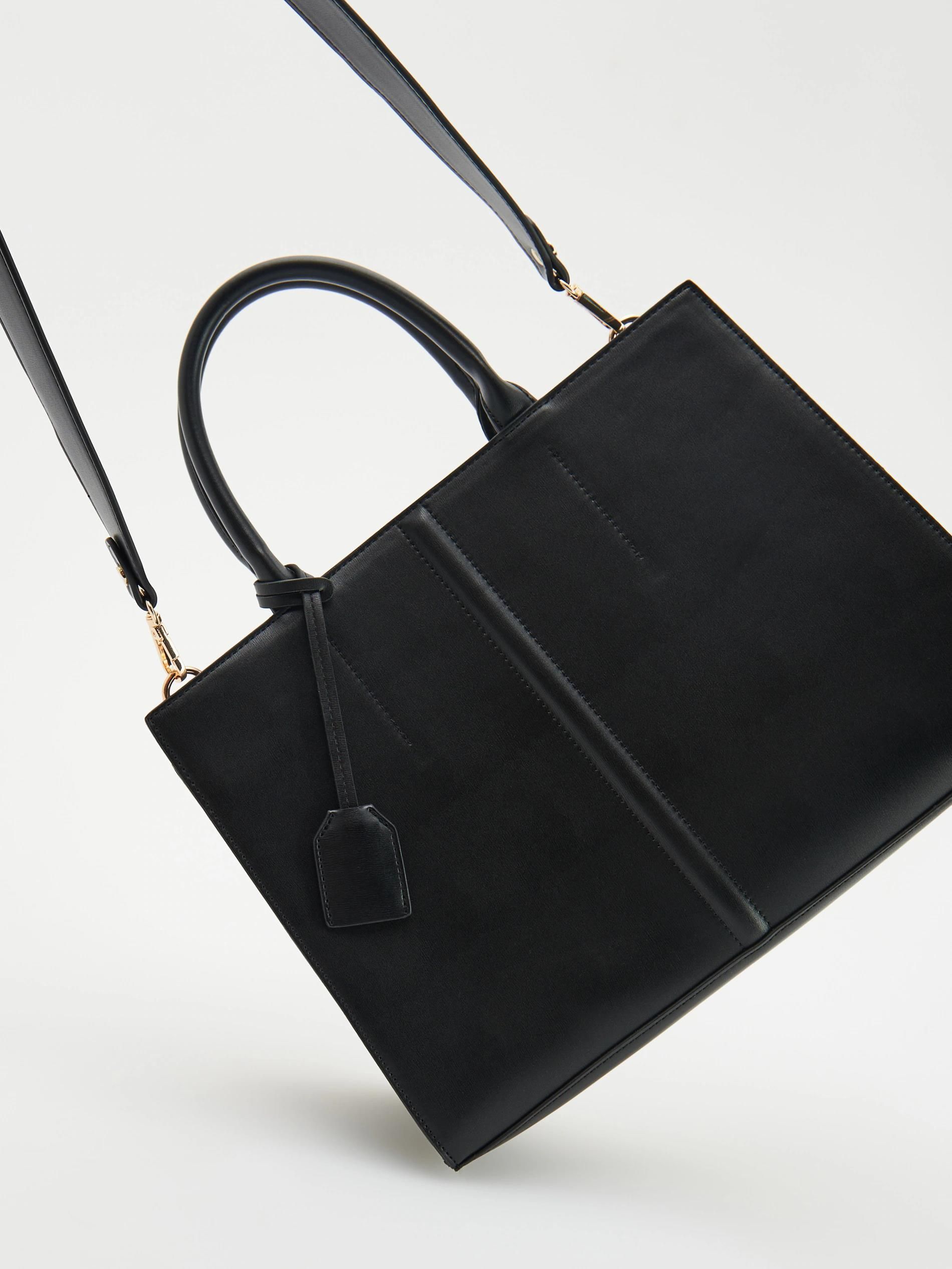 Reserved - Torba z imitacji skóry - Czarny - Ceny i opinie - Ceneo.pl