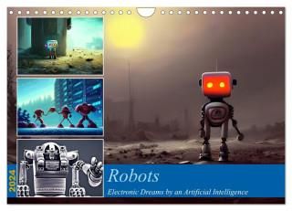Robots (Wall Calendar 2024 DIN A4 landscape), CALVENDO 12 Month Wall ...