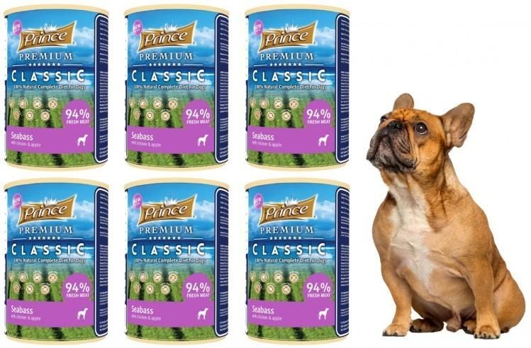 Karma Prince Premium Classic Seabass 94% mięsa (Okoń Morski ) 400g ...