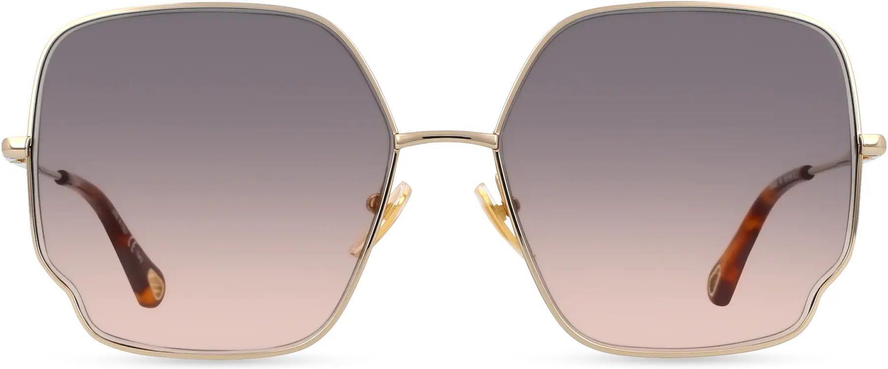 Chloé CH0092S Panie-Okulary słoneczne Pełna obręcz Kwadrat Metal-ramka ...